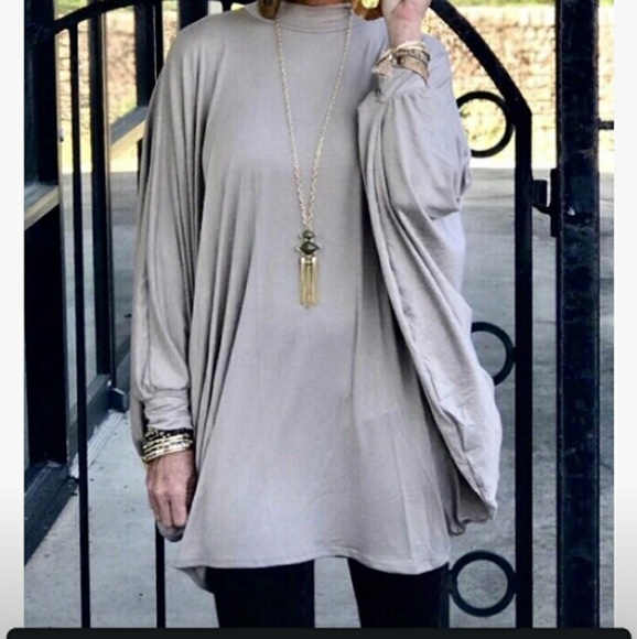 Tops | Womens Gray Tunic Nwt | Poshmark